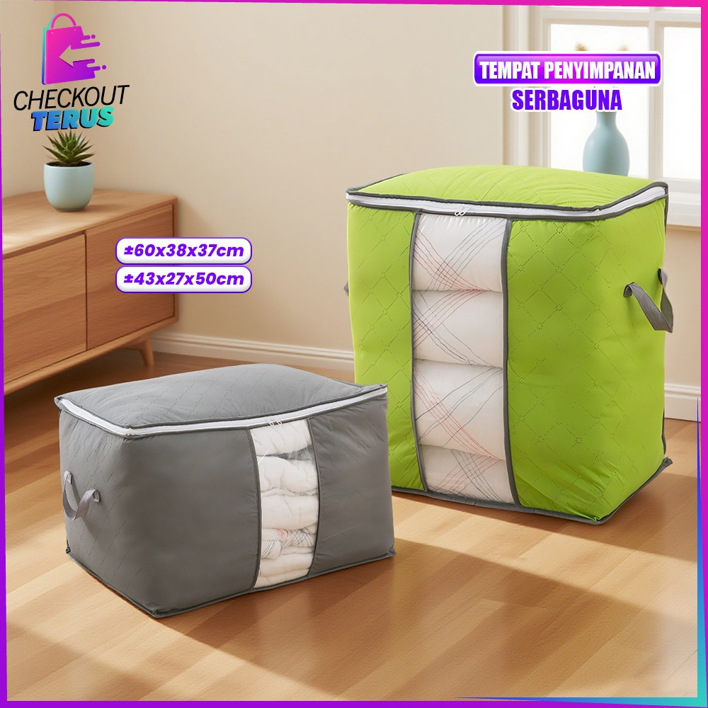 Jual CT C899 Tempat Penyimpanan Bed Cover Selimut Baju Multifungsi Tas ...
