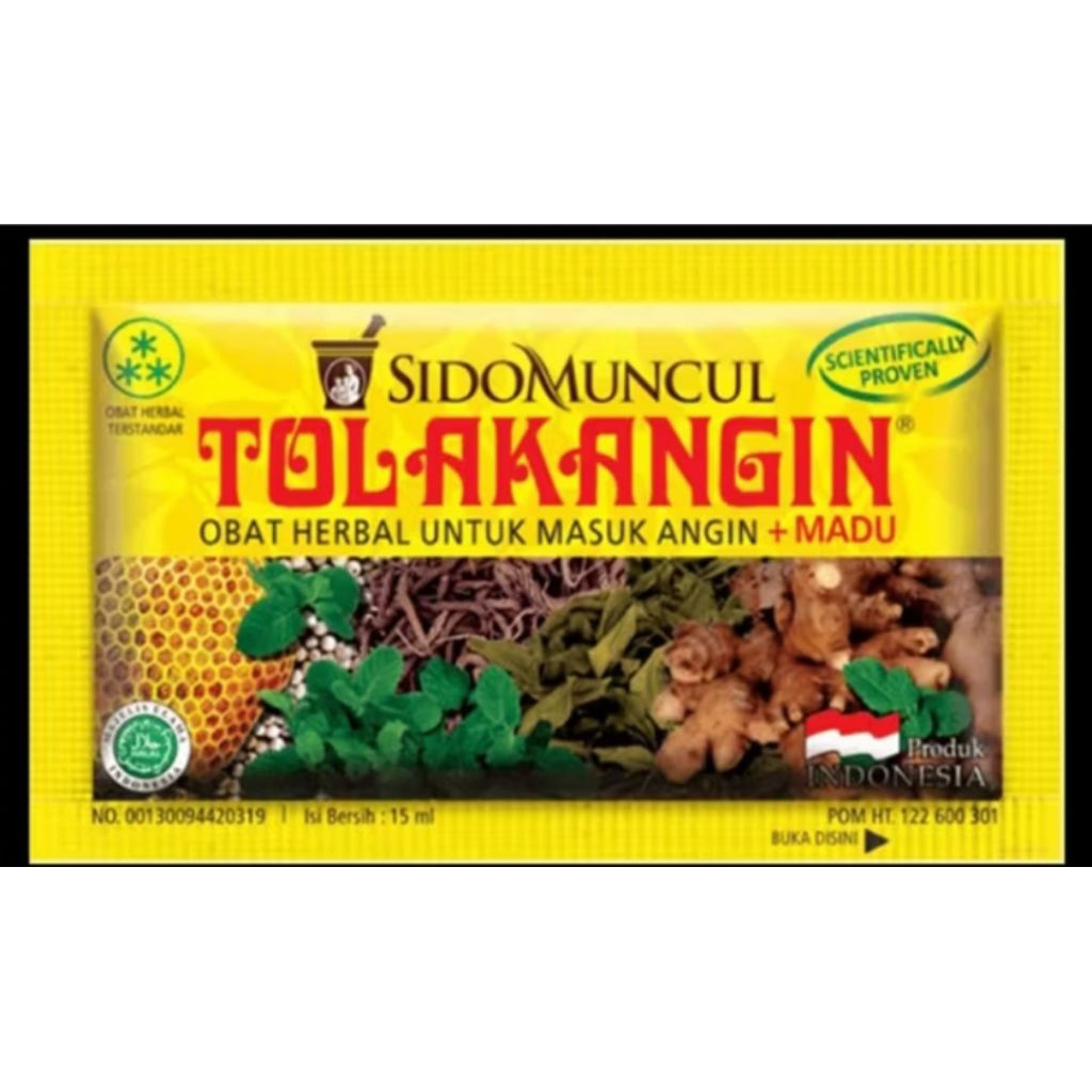 Jual Tolak Angin Cair Plus Madu 15ml Sachet Meredakan Masuk Angin ...