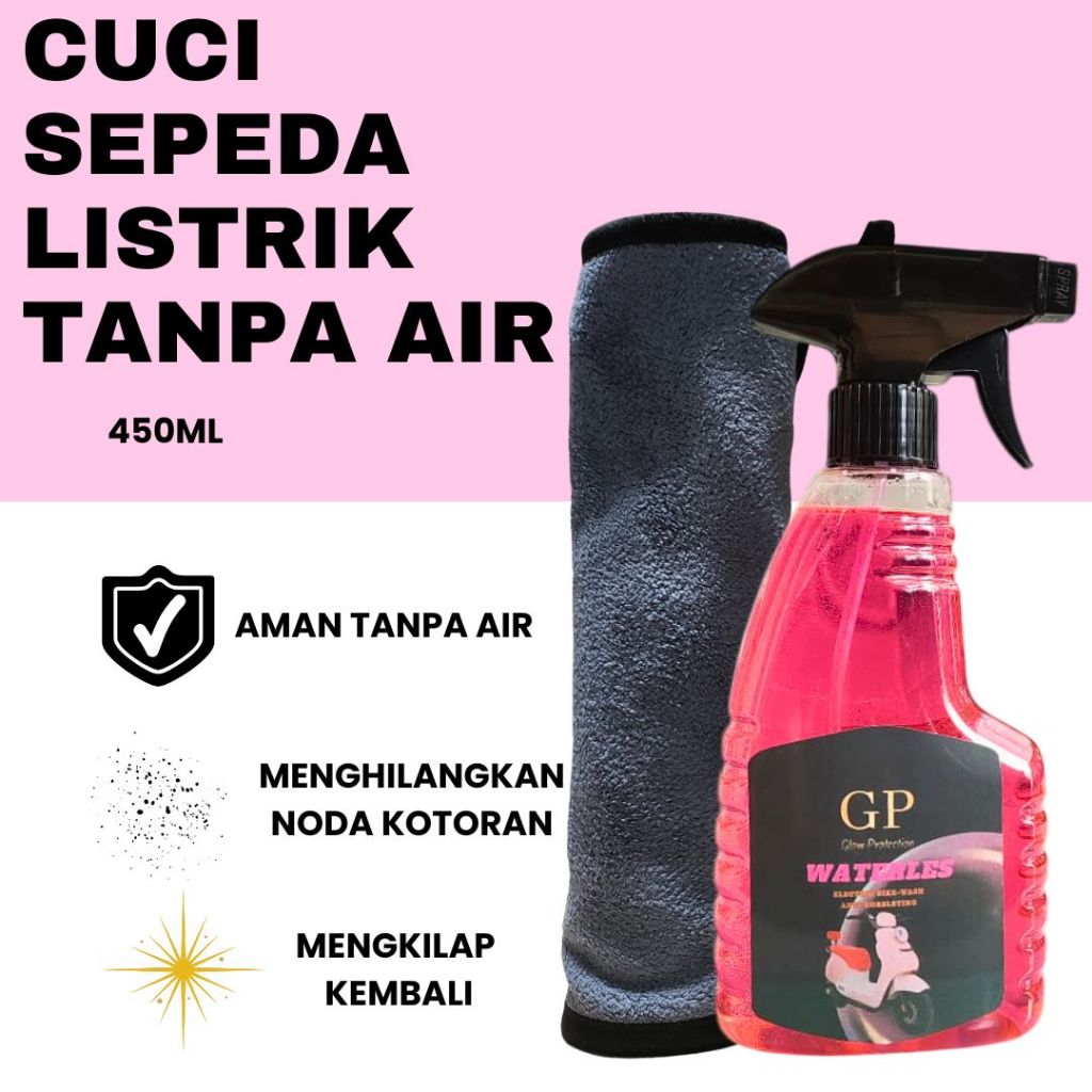 Jual Cuci Sepeda Listrik Tanpa Air 450ml | Sepeda Listrik ...