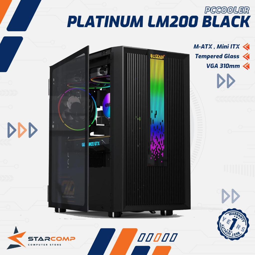 Jual PCCOOLER PLATINUM LM200 MESH RGB GAMINGTempered Glass Casing ...