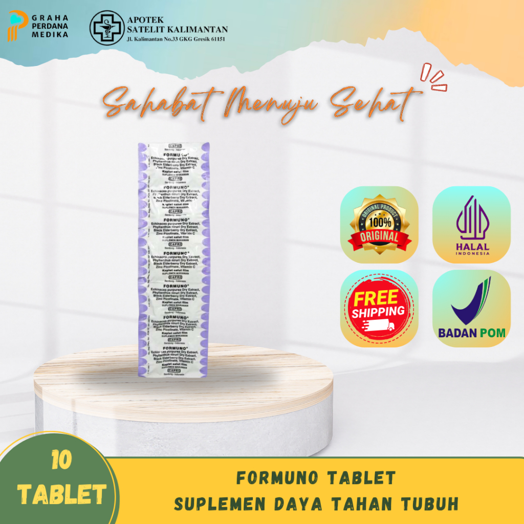 Jual FORMUNO TABLET - Vitamin Daya Tahan Tubuh @10 Kaplet | Shopee ...