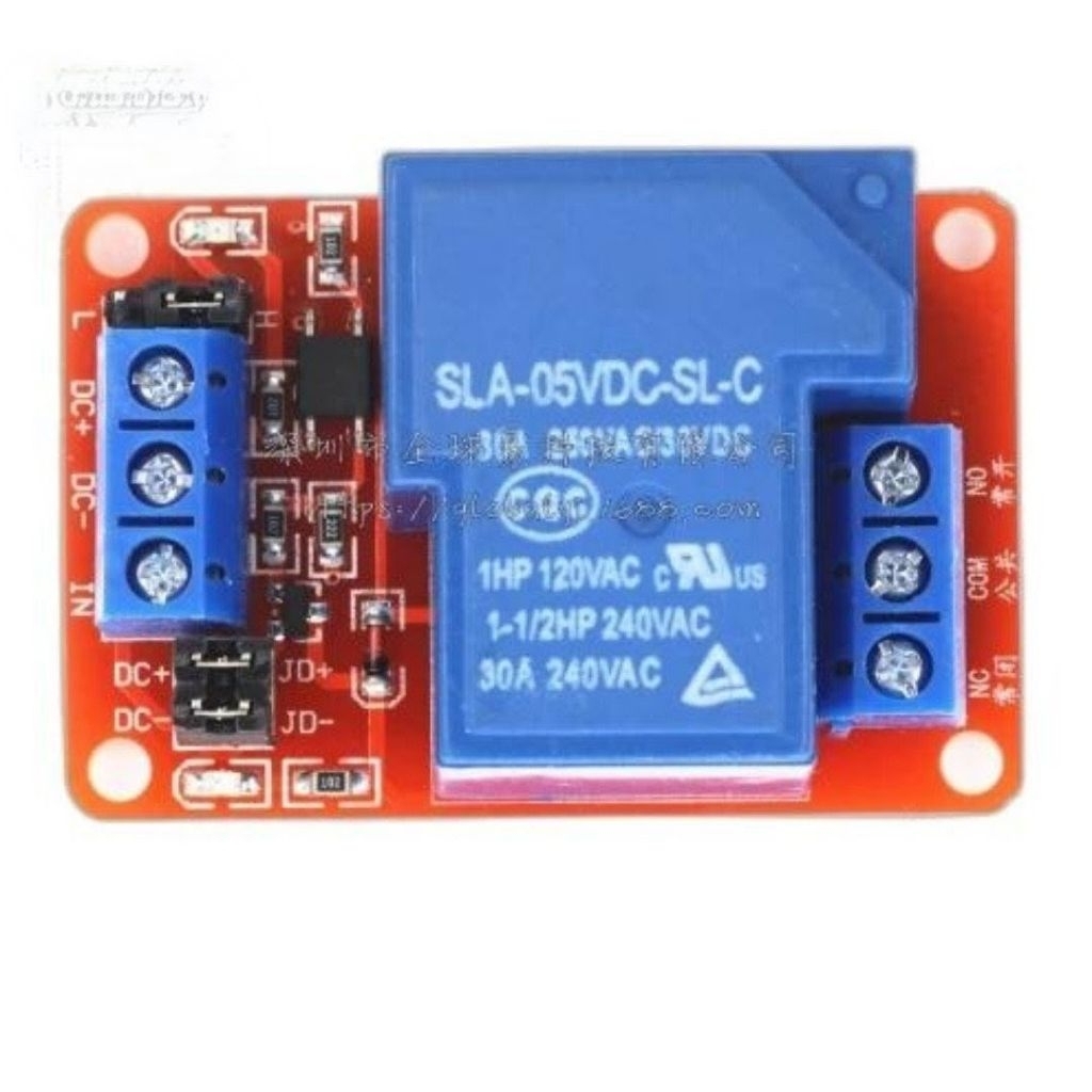 Jual Red Module Relay 1 Channel 5v Module Relay Optocoupler Expansion ...