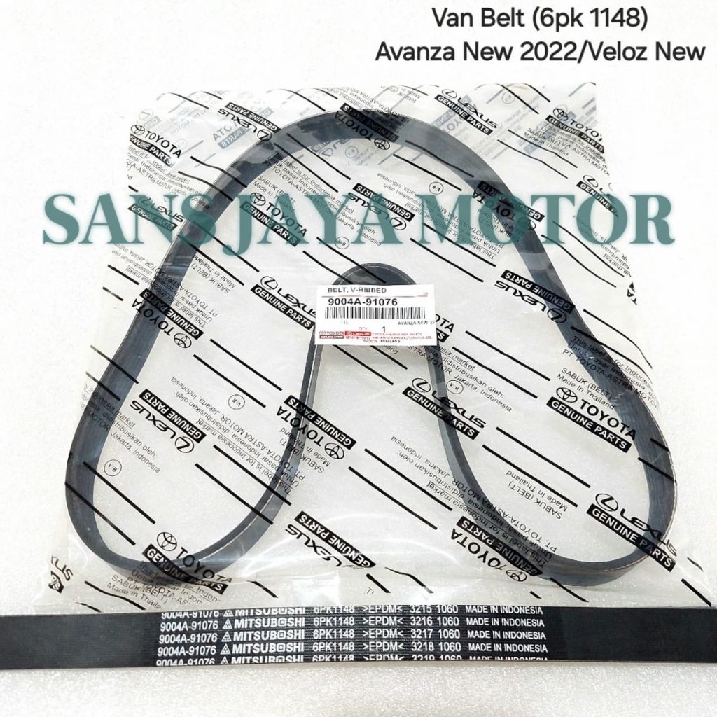 Jual Fan Belt Van Belt Tali Kipas All New Avanza Xenia Veloz 2022 ...
