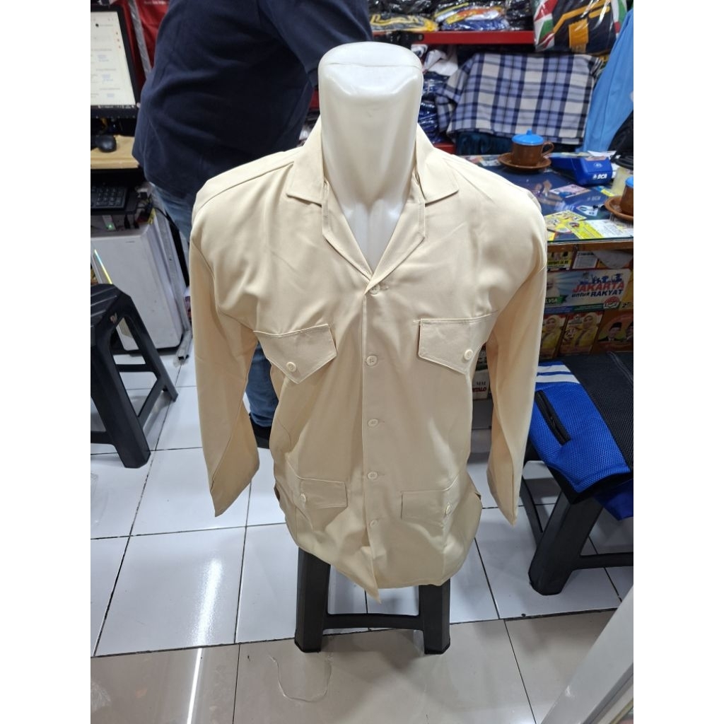 Jual KEMEJA PDH/PDL KEMHAN WANITA KANTONG 4 PREMIUM | Shopee Indonesia