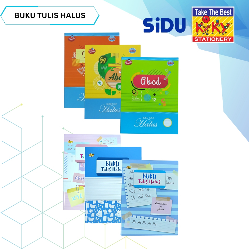 Jual Buku Tulis Halus Elok SiDU & Kiky 38 Lembar Buku Garis 3 Latihan ...