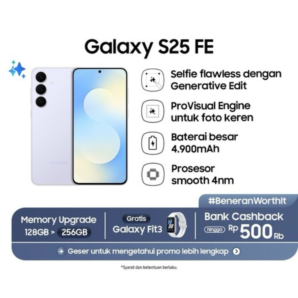 Jual Samsung_Galaxy_S25FE-5G(Ram8/256) | Shopee Indonesia