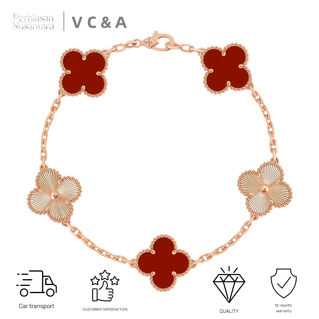Jual Perhiasan Nusantara-18K emas asli/100%ORI | VanCleef & Arpels Four ...