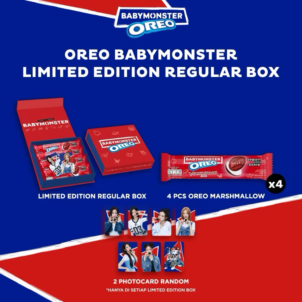Jual OREO X BABYMONSTER FREE PHOTOCARD LIMITED EDITION | Shopee Indonesia