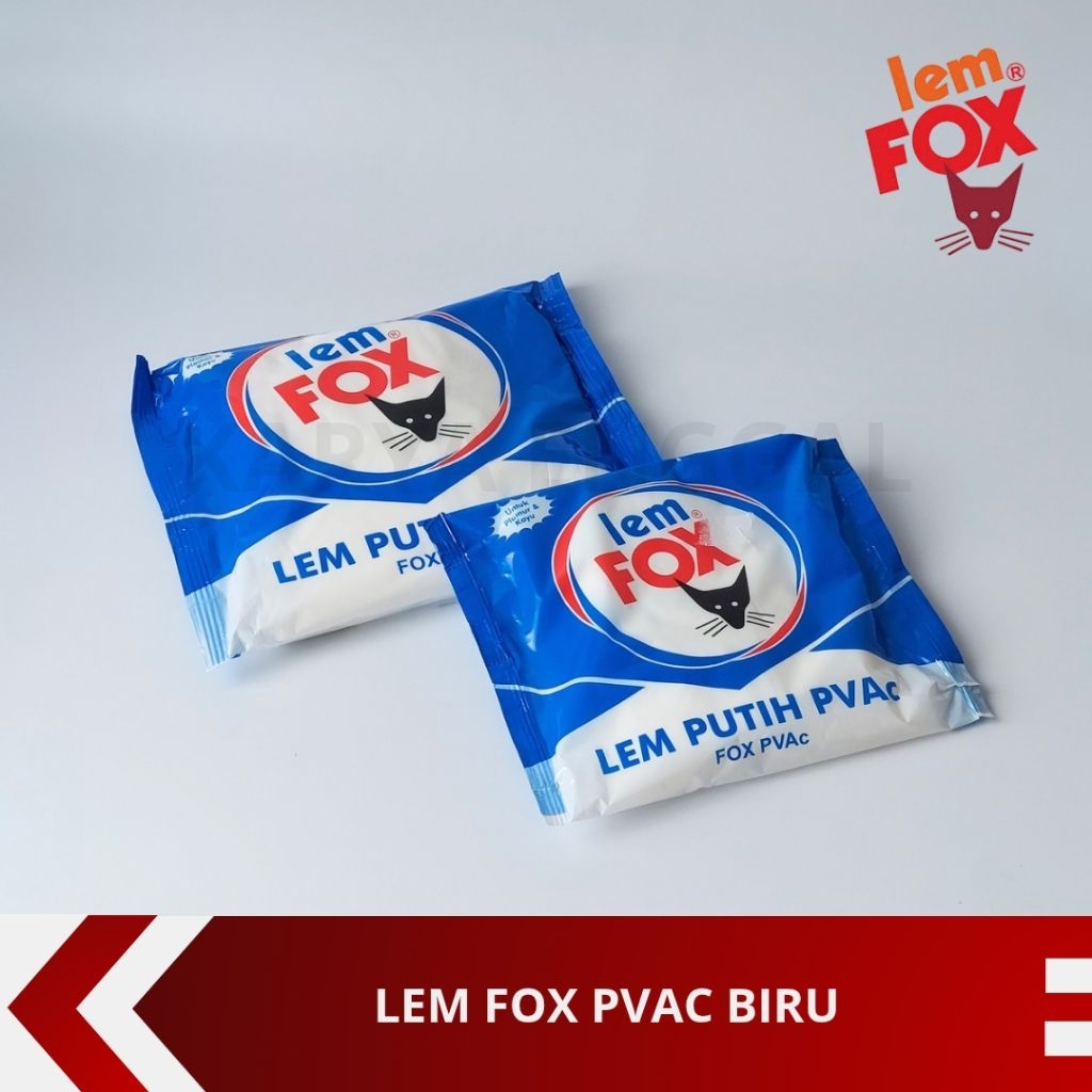 Jual Lem Fox Putih PVAC 600gr Bungkus Biru Lem Fox Kayu 350gr | Shopee ...