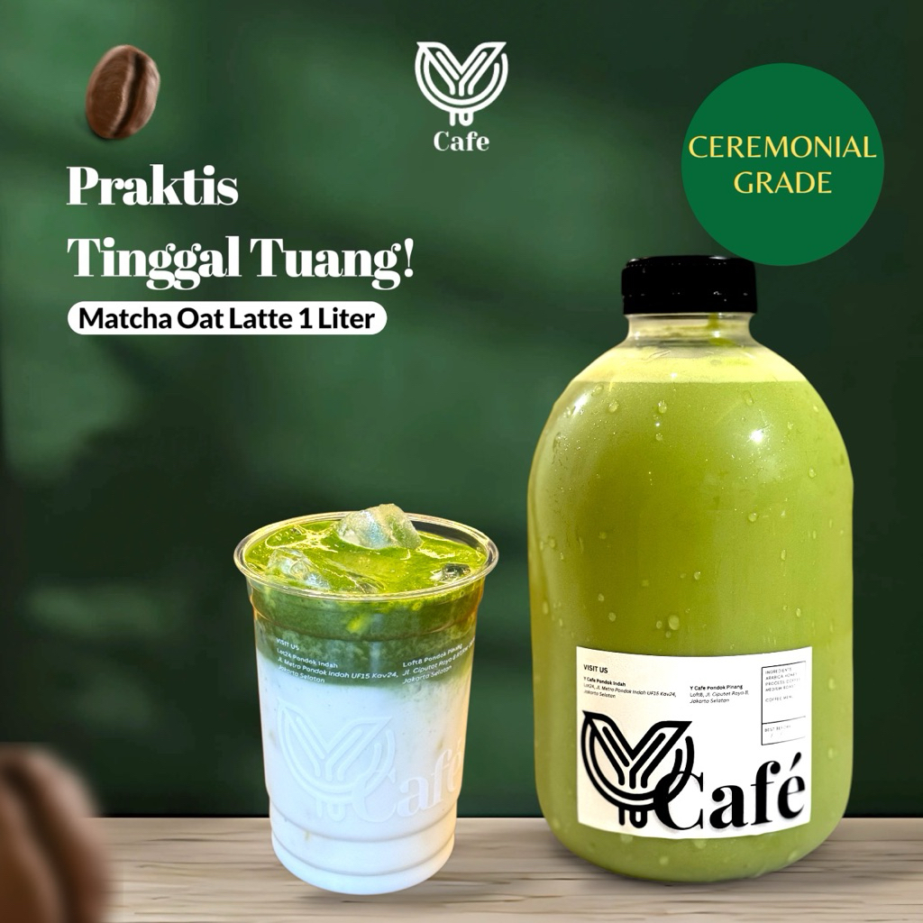Jual Matcha Latte Ceremonial Grade 1 Liter - Kemasan Minuman Botol ...