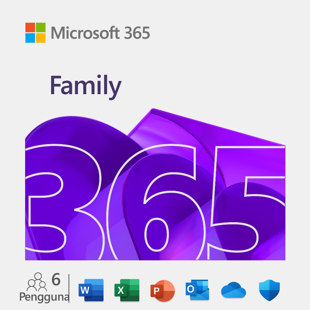 Jual Microsoft M365 Family 1TB OneDrive Cloud Storage up to 6 users 1 ...