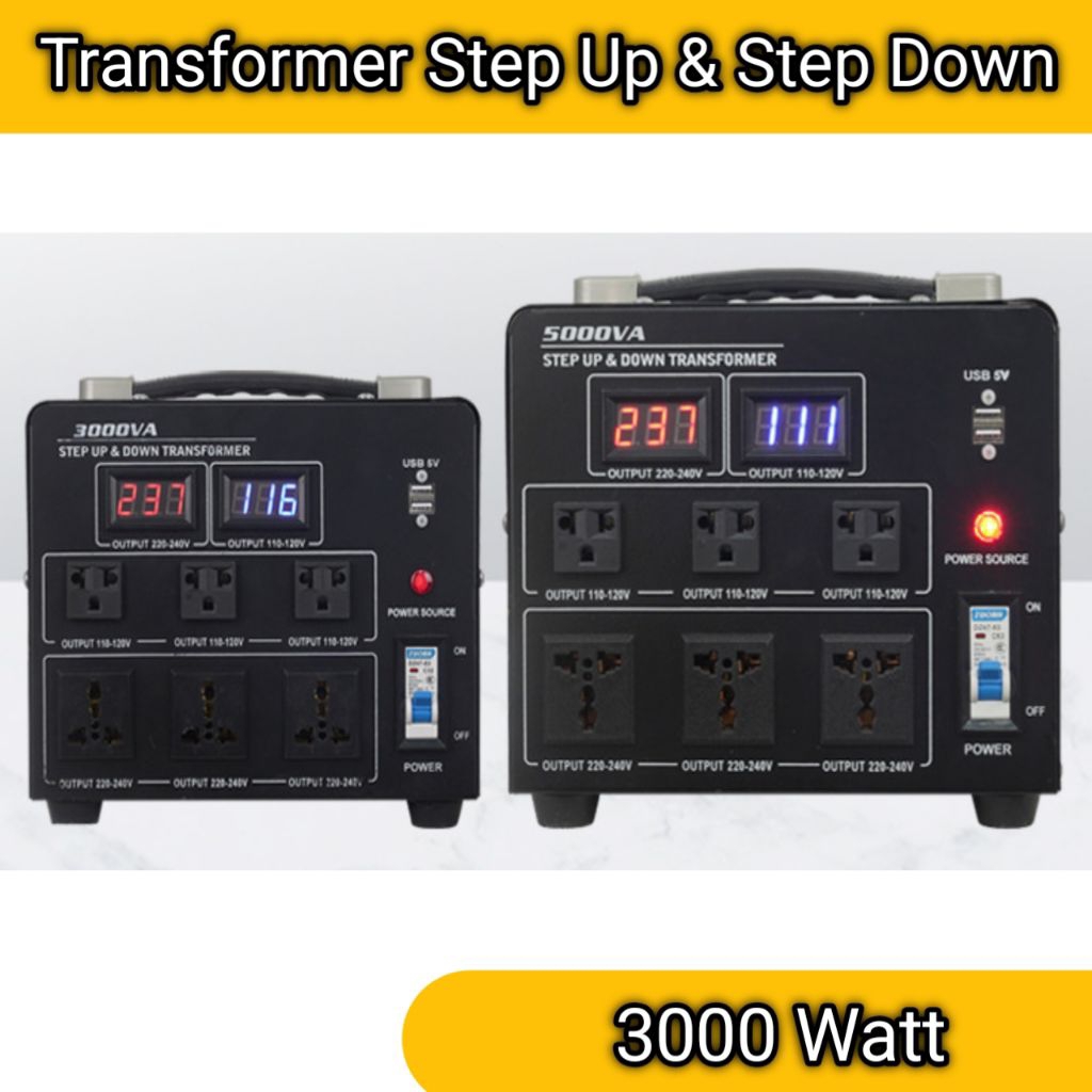 Jual Trafo Step Up & Step Down 3000Watt 220V to 110V Step Up/Down ...