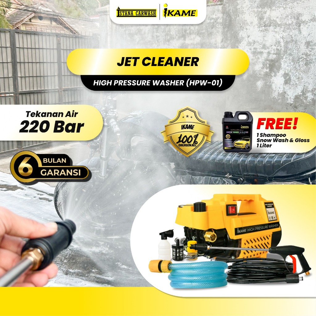 Jual Alat Cuci Steam Mobil Motor 220 bar High Pressure Washer HPW-01 ...