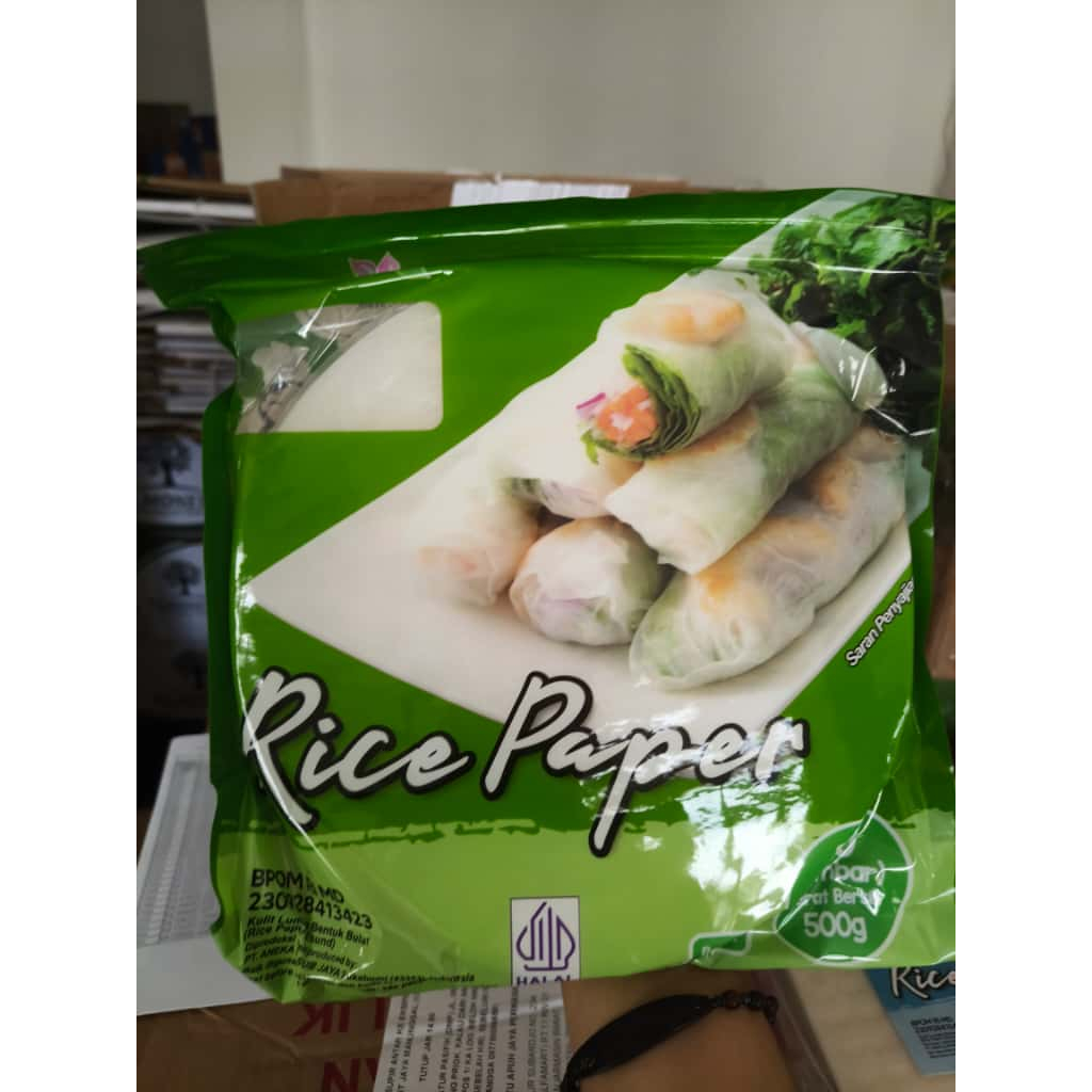 Jual Java Super Food Rice Paper Kulit Lumpia Beras Bulat 500gr – Tipis ...