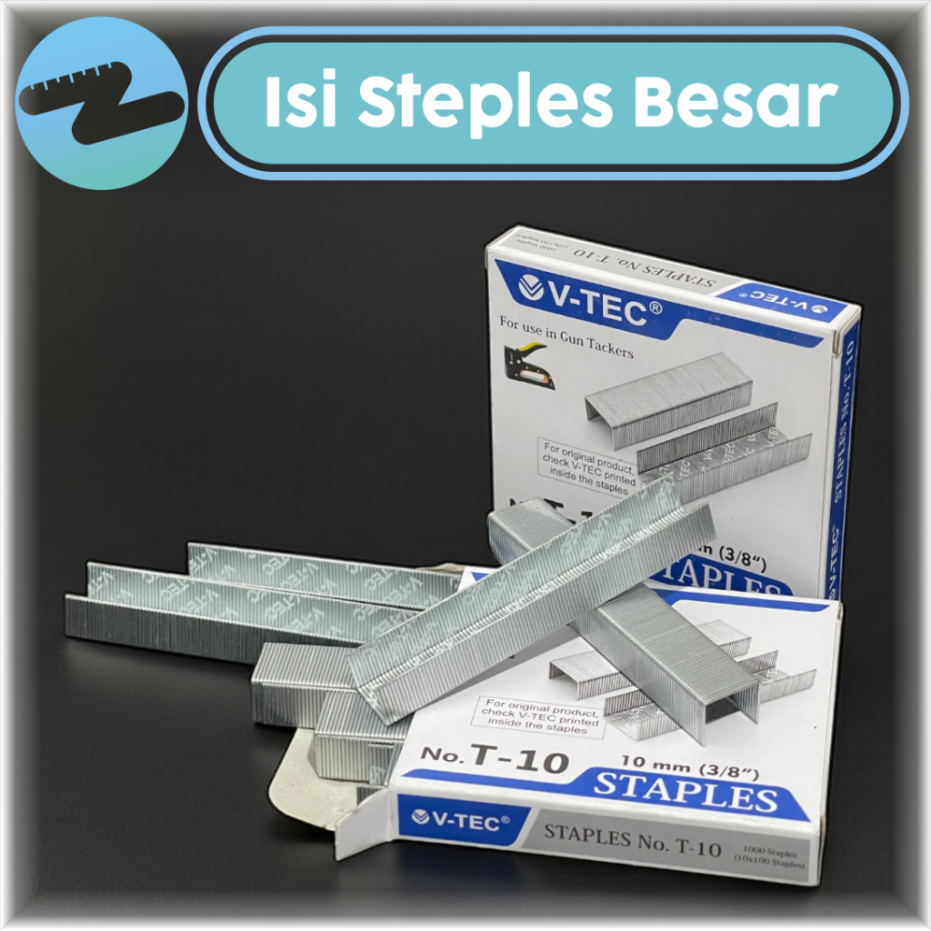 Jual Isi Staples Besar V-TEC No. T-10 (10 mm) | Shopee Indonesia