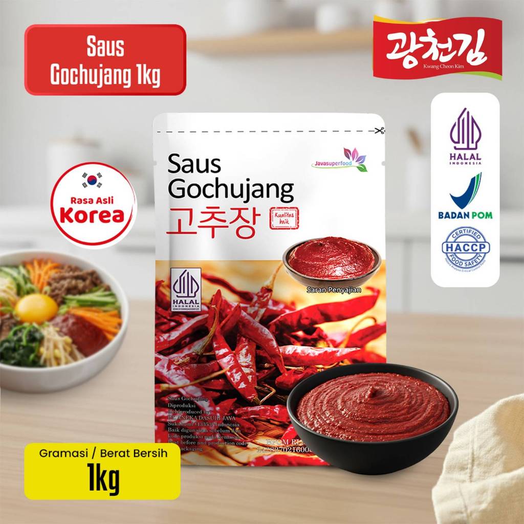 Jual Gochujang HALAL 1KG/ Gochujang Rasa Asli Korea/Sauce Sambel Pasta ...