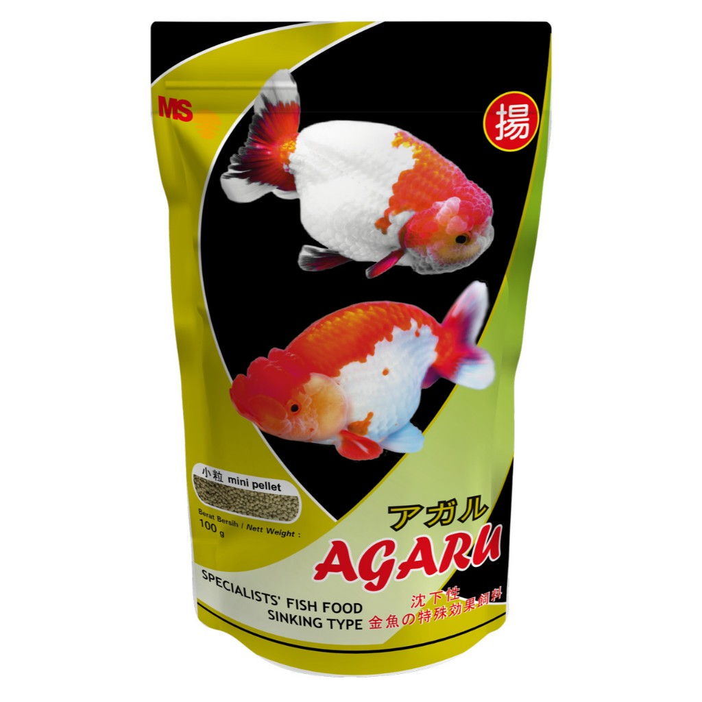Jual Agaru Floating/Singking Makanan ikan Fish Food 100gr - pakan ikan ...