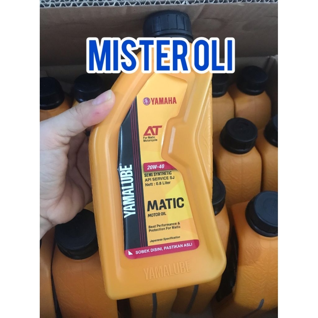 Jual Oli Motor Yamalube Matic 20w-40 isi 800ml orange | Shopee Indonesia