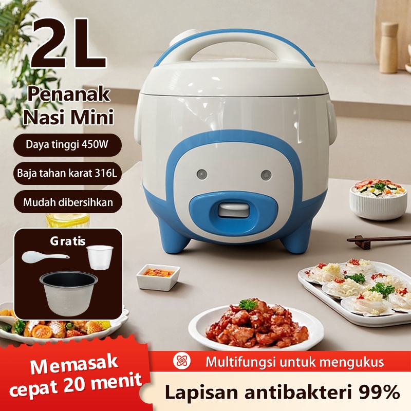 Jual [Garansi permanen] Rice Cooker 1.2L 450Watt Antilengket Penanak ...