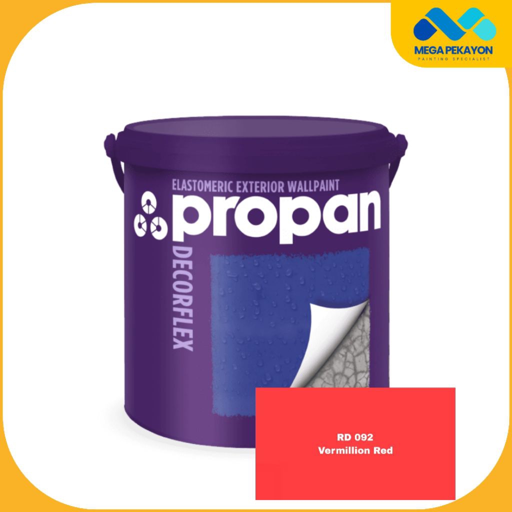 Jual PROPAN DECORFLEX DF-97 2,5 LITER WARNA RD 092 VERMILLION RED/CAT ...