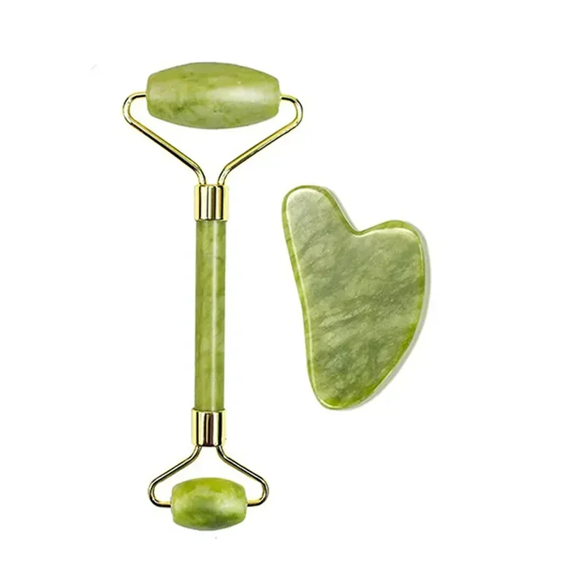 Jual Roller Jade Alat Pijat Muka Wajah Gua Sha / Face Beauty Guasha ...