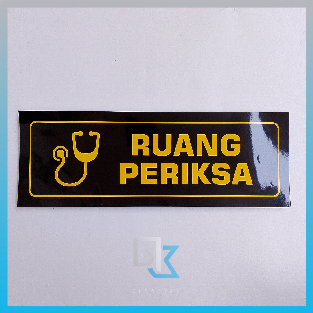 Jual Stiker Ruang Periksa, Ruang Periksa Pasien, Faskes, Klinik, Stiker ...