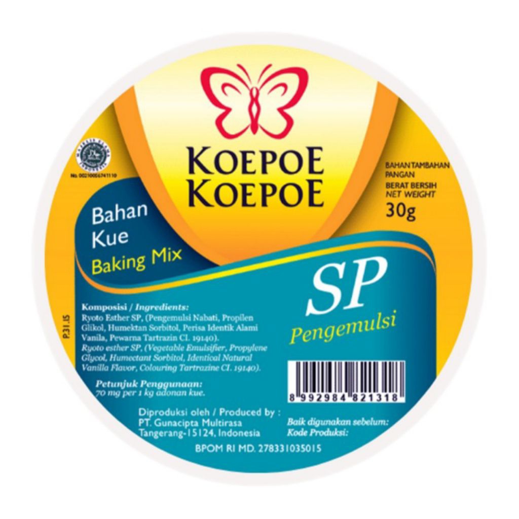 Jual Koepoe Koepoe SP Pengemulsi Bahan Kue 30 g | Shopee Indonesia