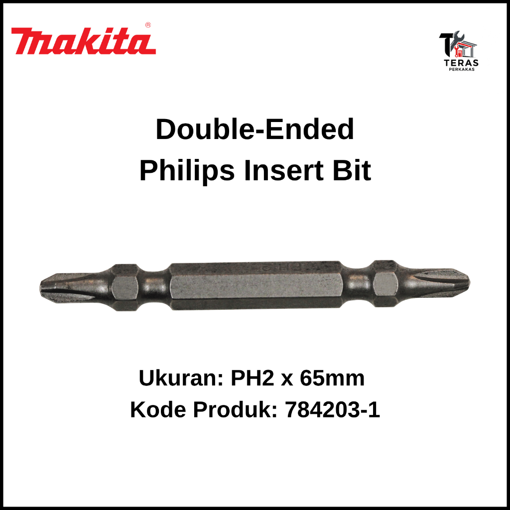 Jual MAKITA Mata Obeng Philips (Double-Ended Philips Insert Bit) PH2 x ...