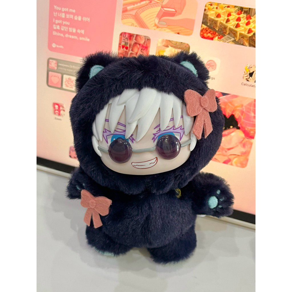 Jual EAKI JJK Gojo Satoru Blindbox Plush Labubu Official Keychain Doll ...