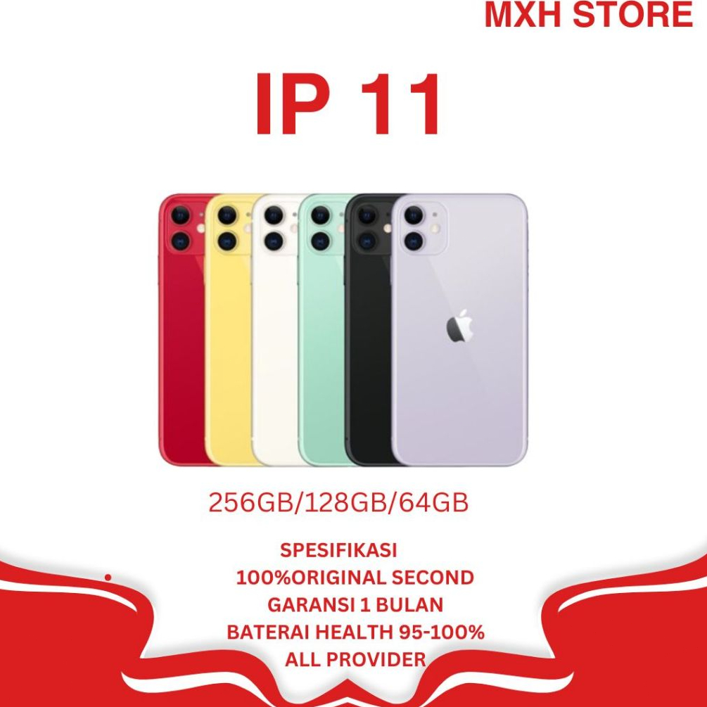Jual IP 11 256gb 128gb 64gb 100% Original 128GB & 256GB SECOND ORIGINAL FULLSET MULUS LIKE NEW ...
