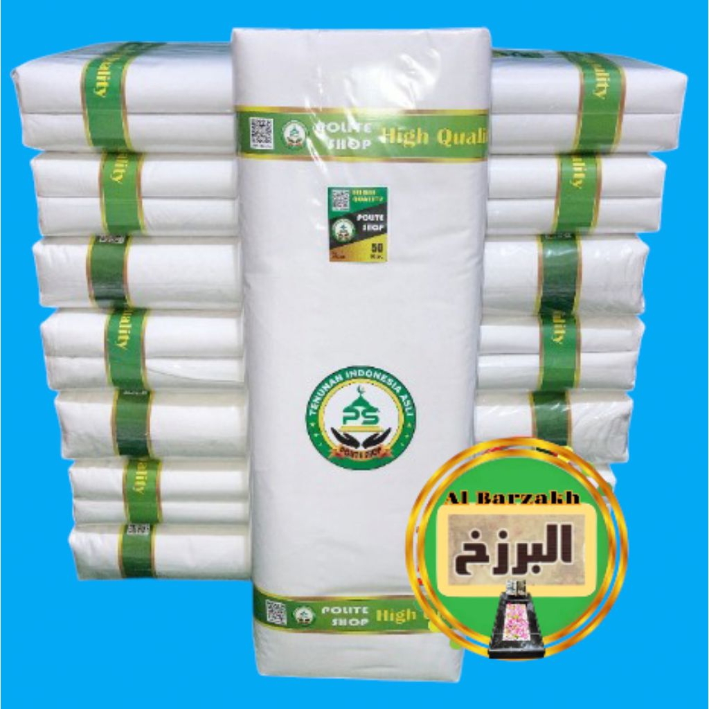 Jual 1roll Kain Kafan 150cm panjang 50m Kain kafan mori boeh KAIN KAFAN ...