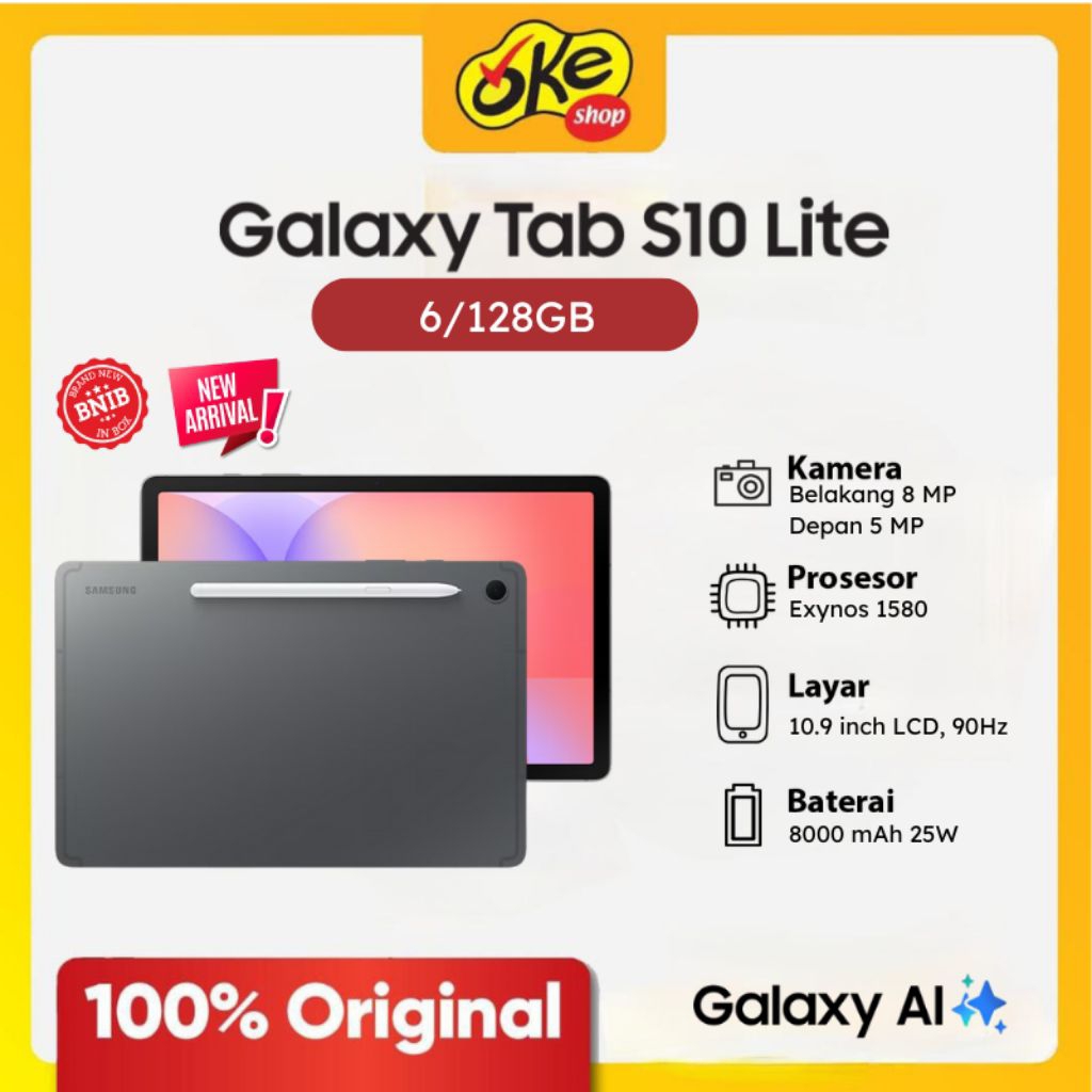 Jual Samsung Galaxy Tab S10 Lite 6/128GB | Android Tablet | Tab AI ...