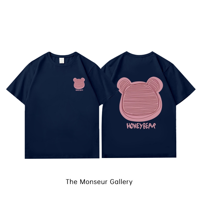 Jual The Monseur Gallery Kaos Wanita Oversize Cartoon cute pink honey ...