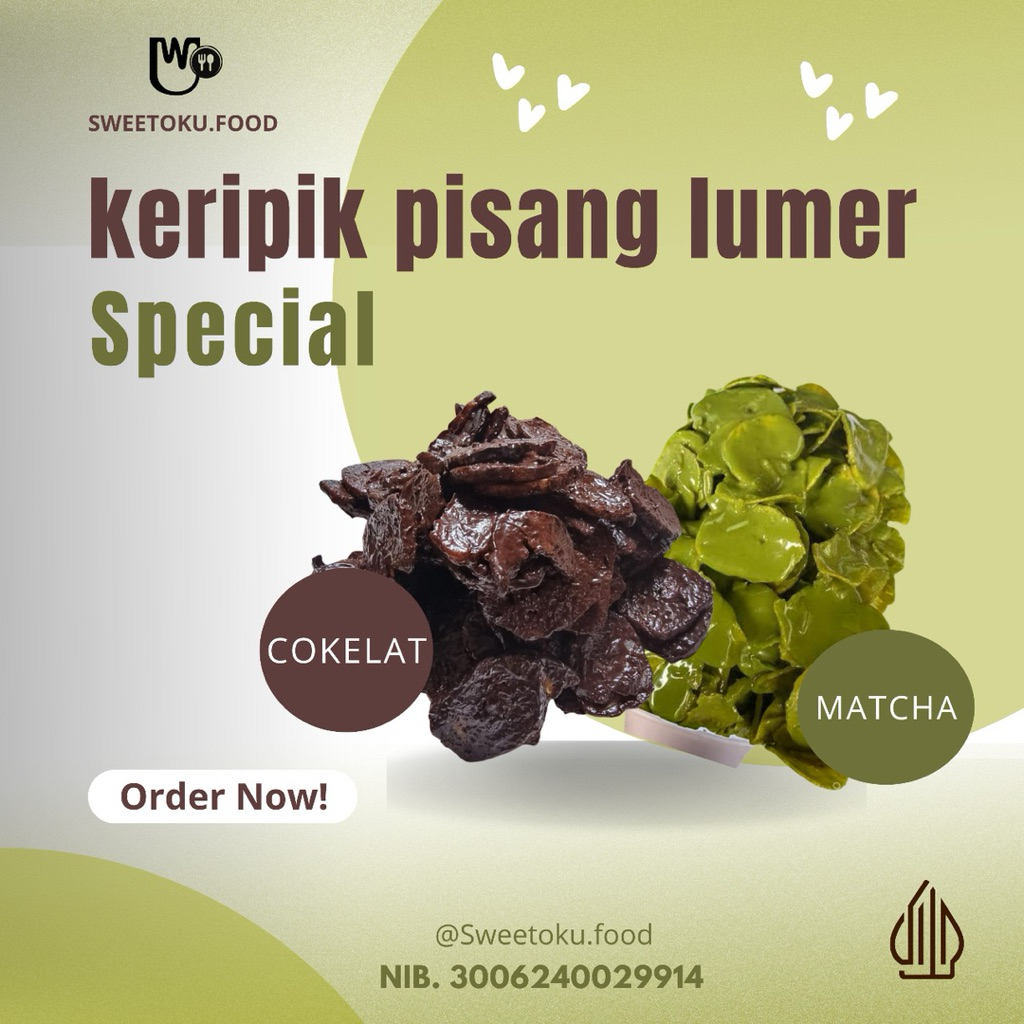 Jual Keripik Pisang - Cokelat Lumer & Matcha Lumer - SWU02 | Shopee ...