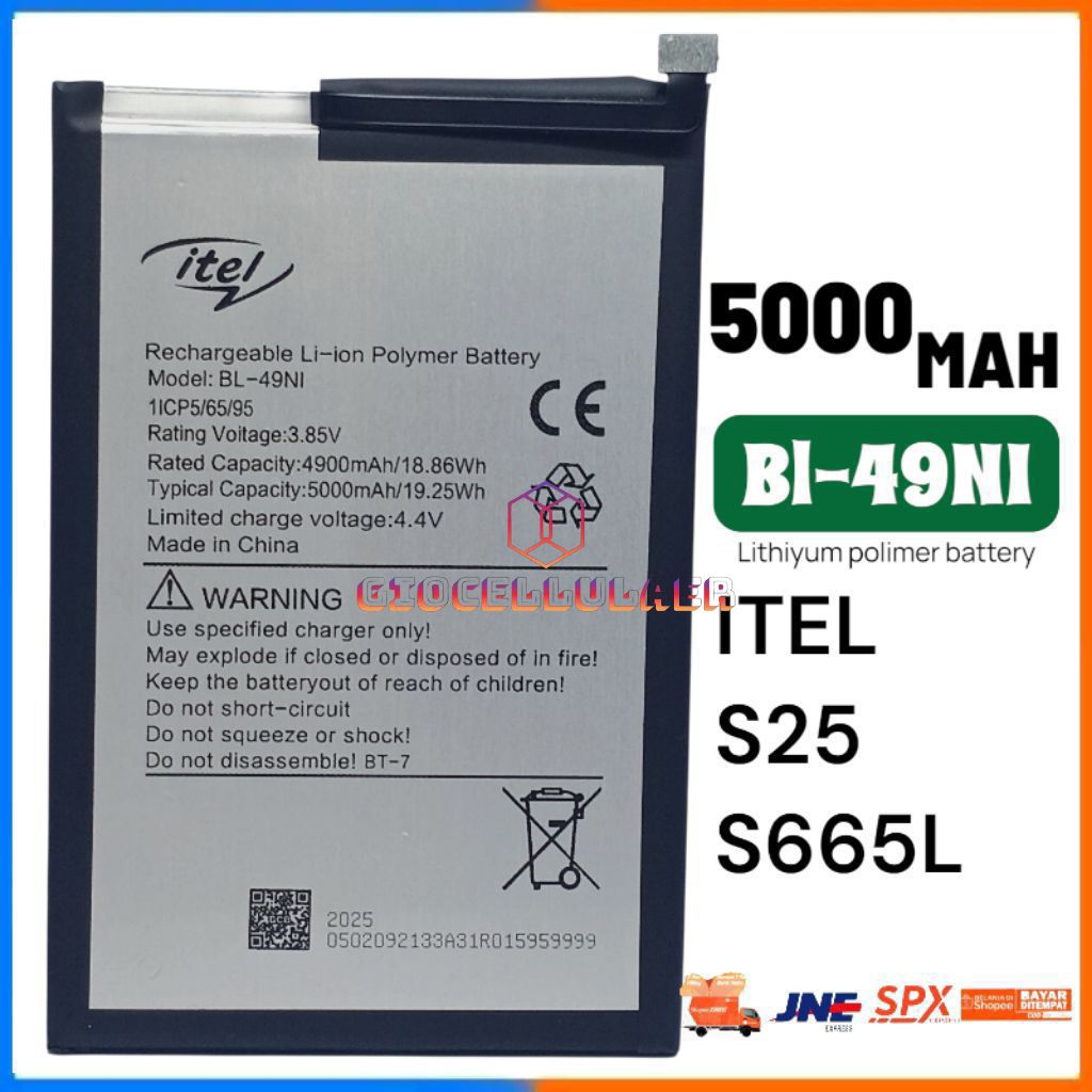 Jual BATRE BATERAI (BL-49NI) BATRE BATERAI ITEL S25) | Shopee Indonesia