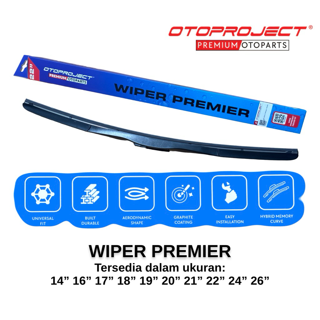 Jual Wiper Blade Otoproject Premier / Hybrid / Premium (14” 16” 17” 18 ...