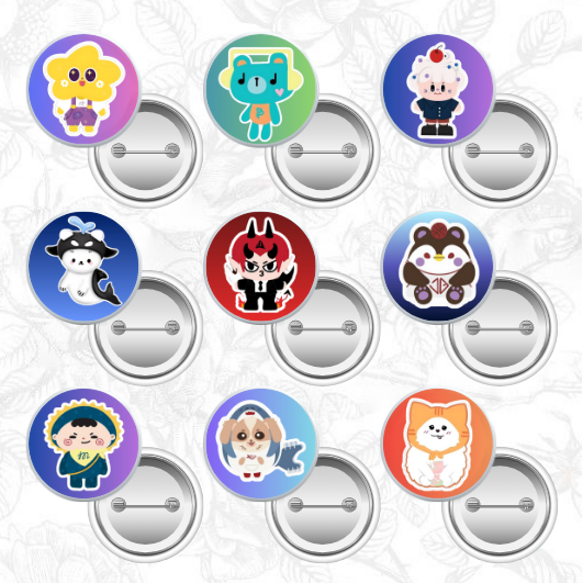 Jual Pin Button Maskot Gmmtv Pin Tas Aesthetic Pin Bulat Ukuran 44mm ...