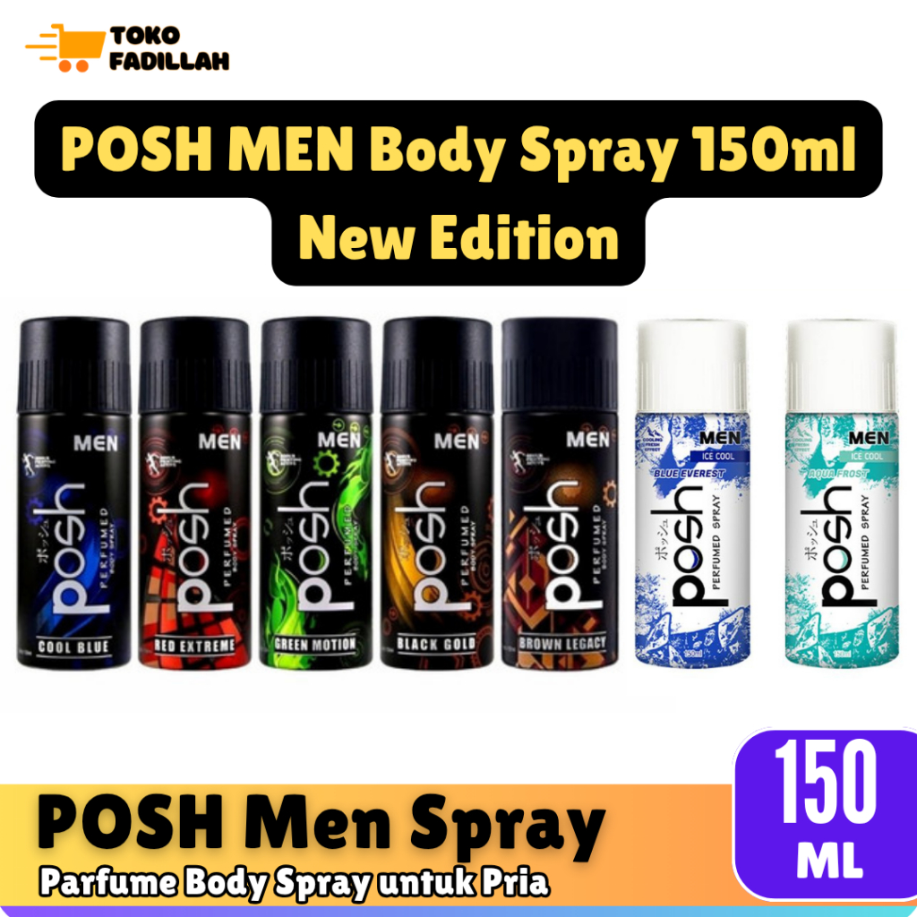 Jual POSH MEN Perfume Body Spray 150ml - Semua Varian | Shopee Indonesia