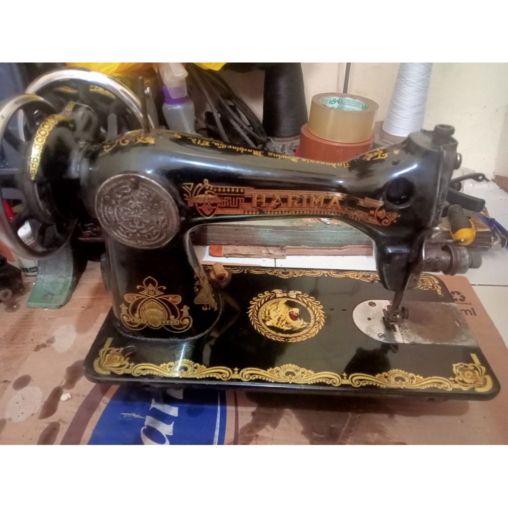Jual mesin jahit hitam merk harimau original jepang | Shopee Indonesia