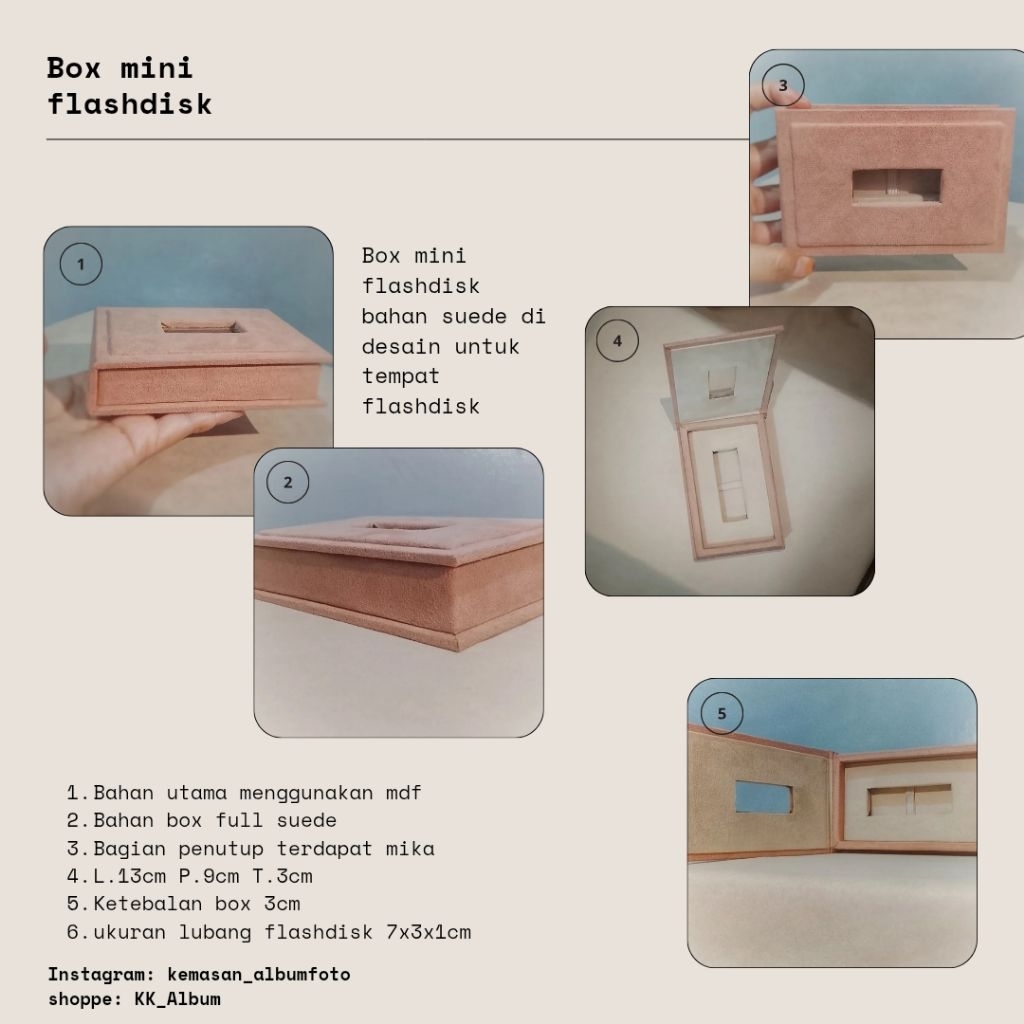 Jual Box mini flashdisk||tempat flashdisk||bahan suede | Shopee Indonesia
