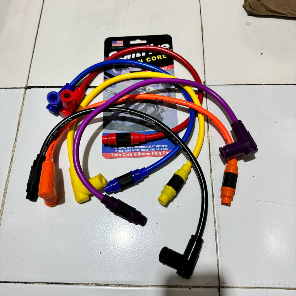Jual Cop Kabel Busi racing Splite fire Twin Core USA (untuk semua motor ...
