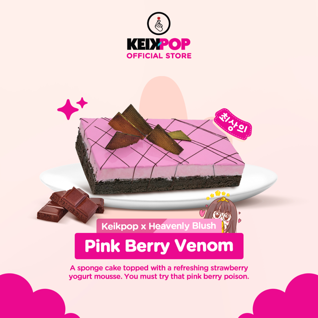 Jual Pink Berry Venom | Cake Stroberi Yoghurt yang Segar dan Unik ...