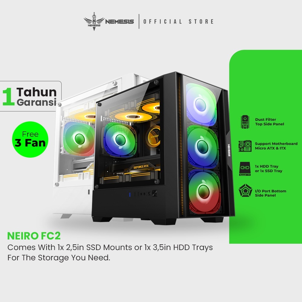 Jual NEMESIS NEIRO FC2 PC Case M-ATX ITX | Shopee Indonesia