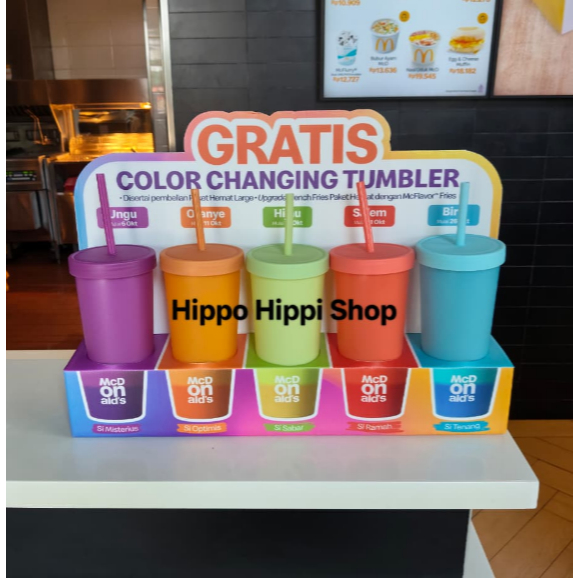 Jual [New] Tumbler Botol Minum Color Changing Berubah Warna Mcd ...