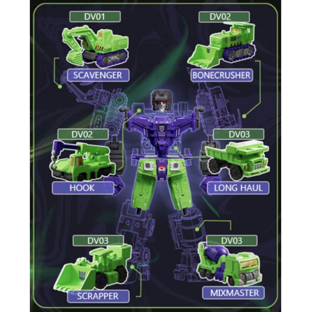 Jual BLOKEES Buluke Transformers Devastator Set Combiner + 6 Pcs ...