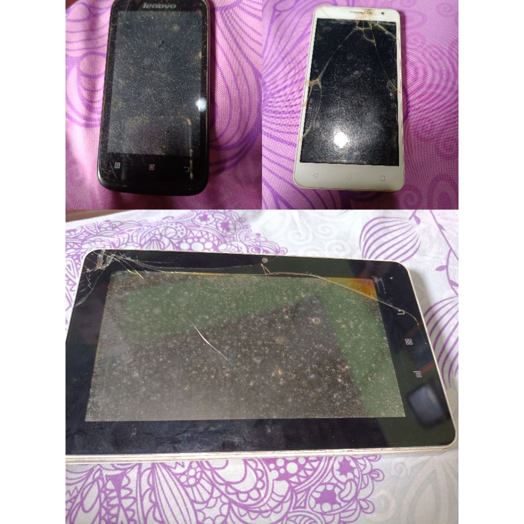 Jual hp dan tablet second bekas advan lenovo mati dapat 3 pcs | Shopee ...
