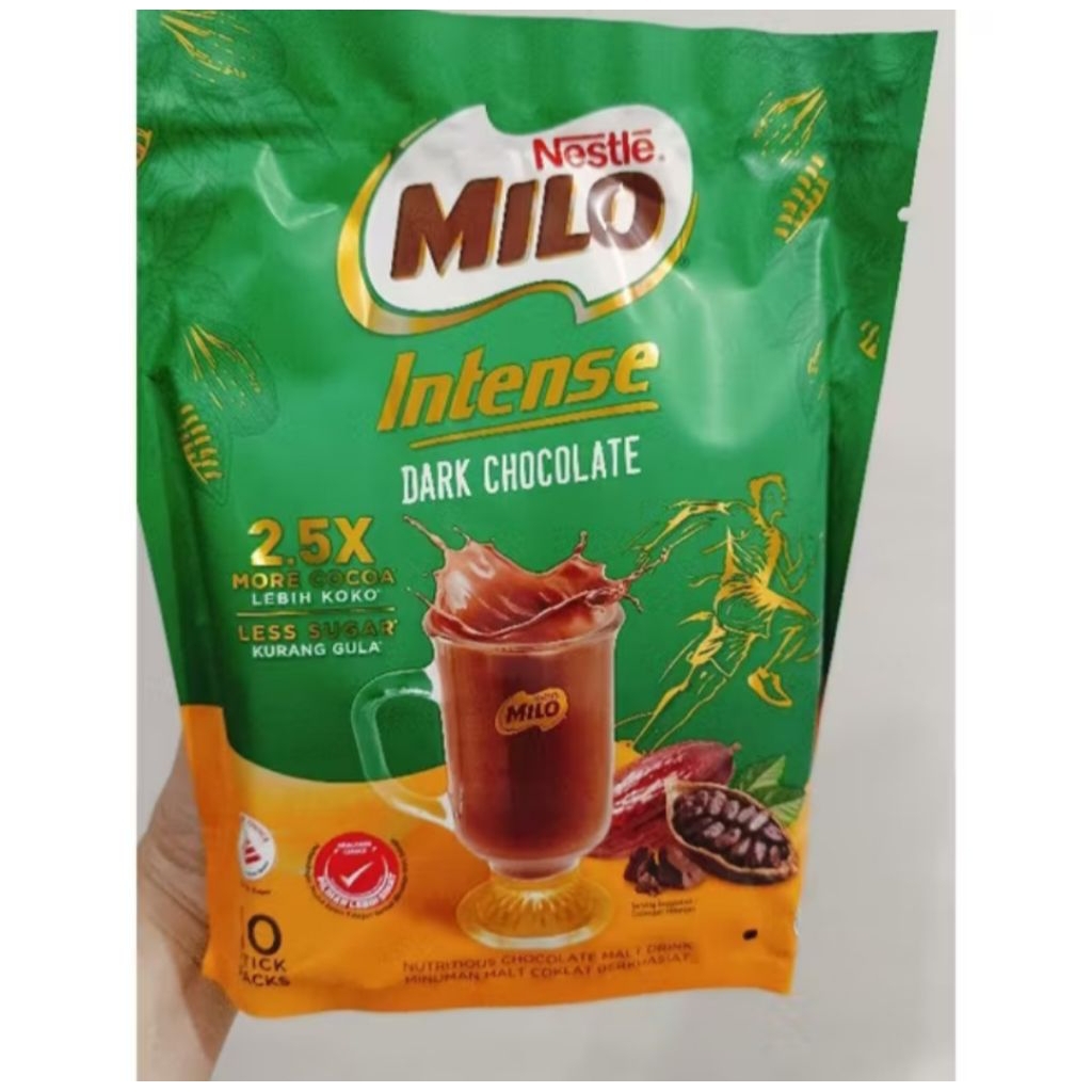 Jual MILO INTENSE DARK CHOCOLATE ISI 10 SACHET EXP 8/2026 | Shopee ...
