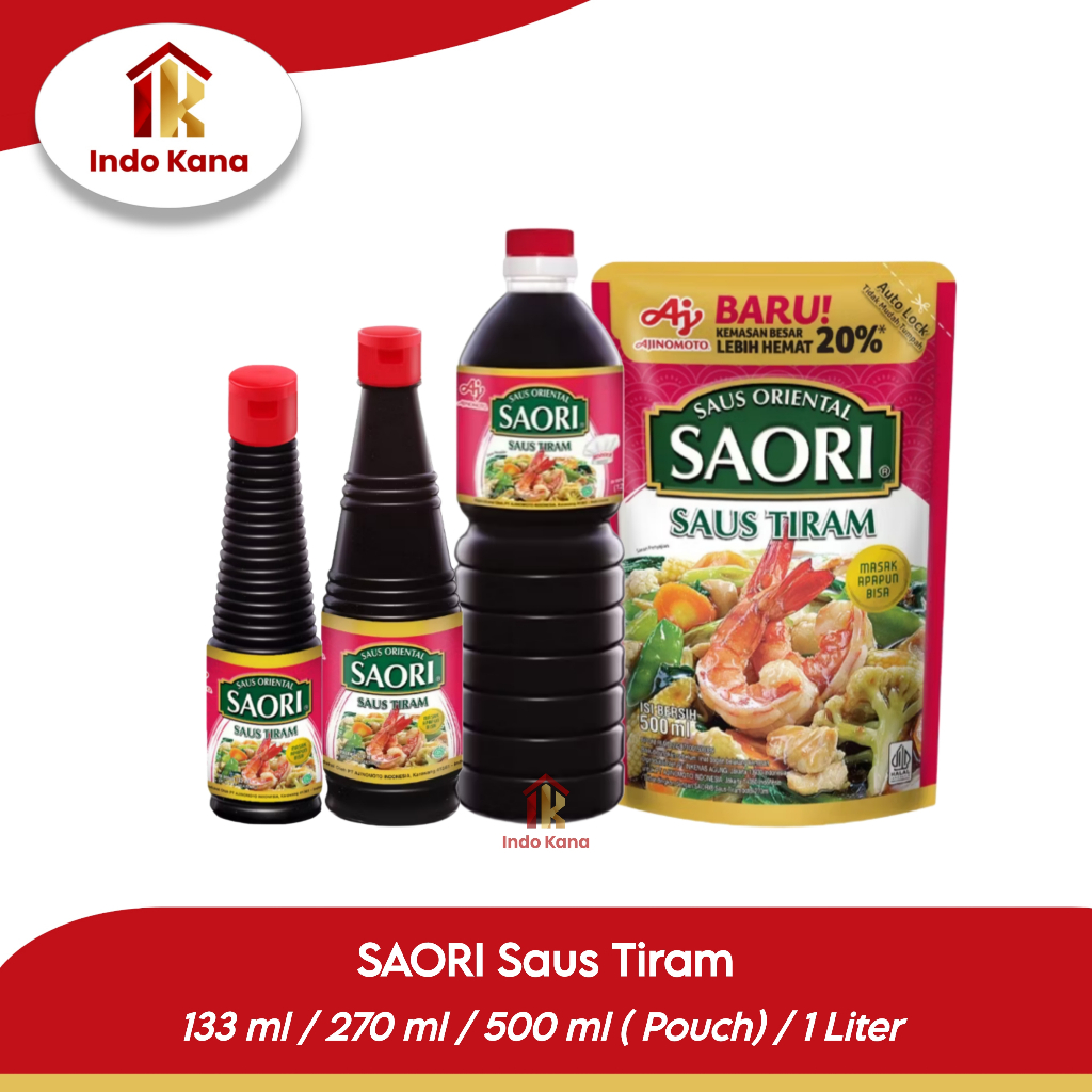 Jual SAORI Saus Tiram 133ml/270ml/500ml (pouch)/1liter | Shopee Indonesia