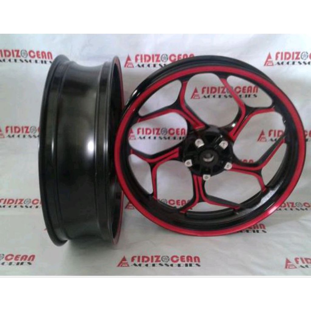Jual velg cb150r, Mega pro mono shock axio tapak lebar 300/450x17 hitam ...