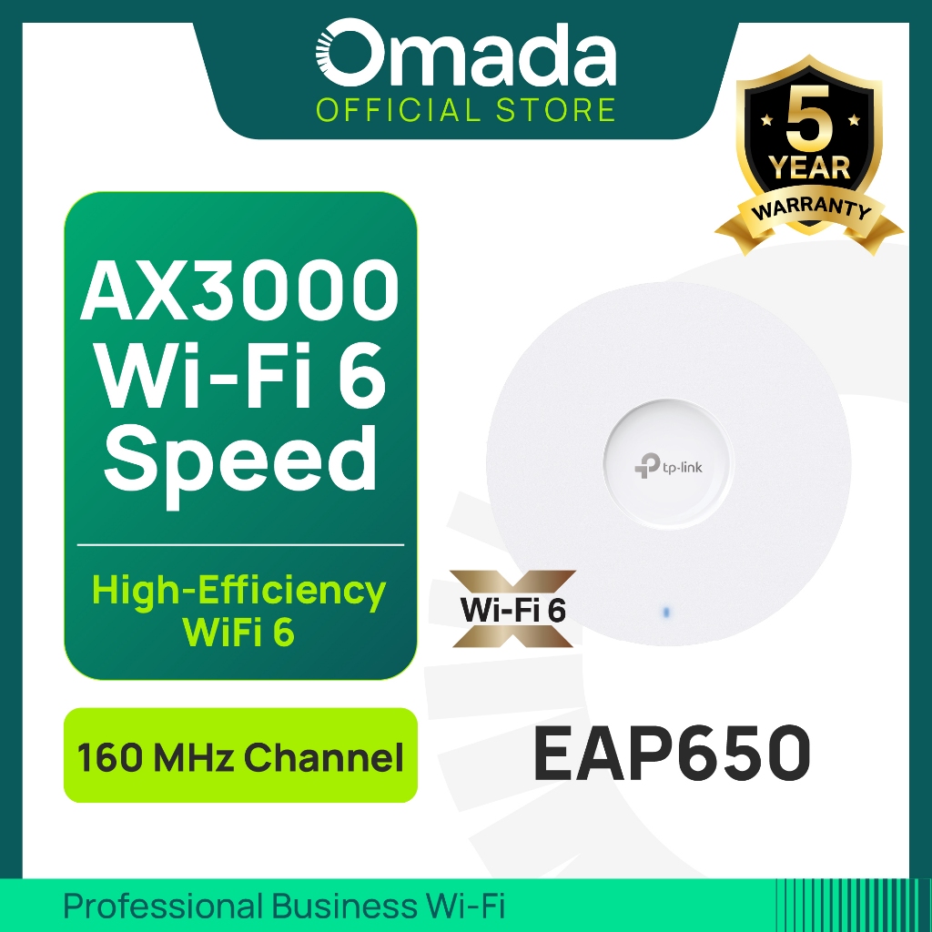 Jual TP-LINK OMADA EAP650 AX3000 Ceiling Mount Dual-Band Wi-Fi 6 Access ...